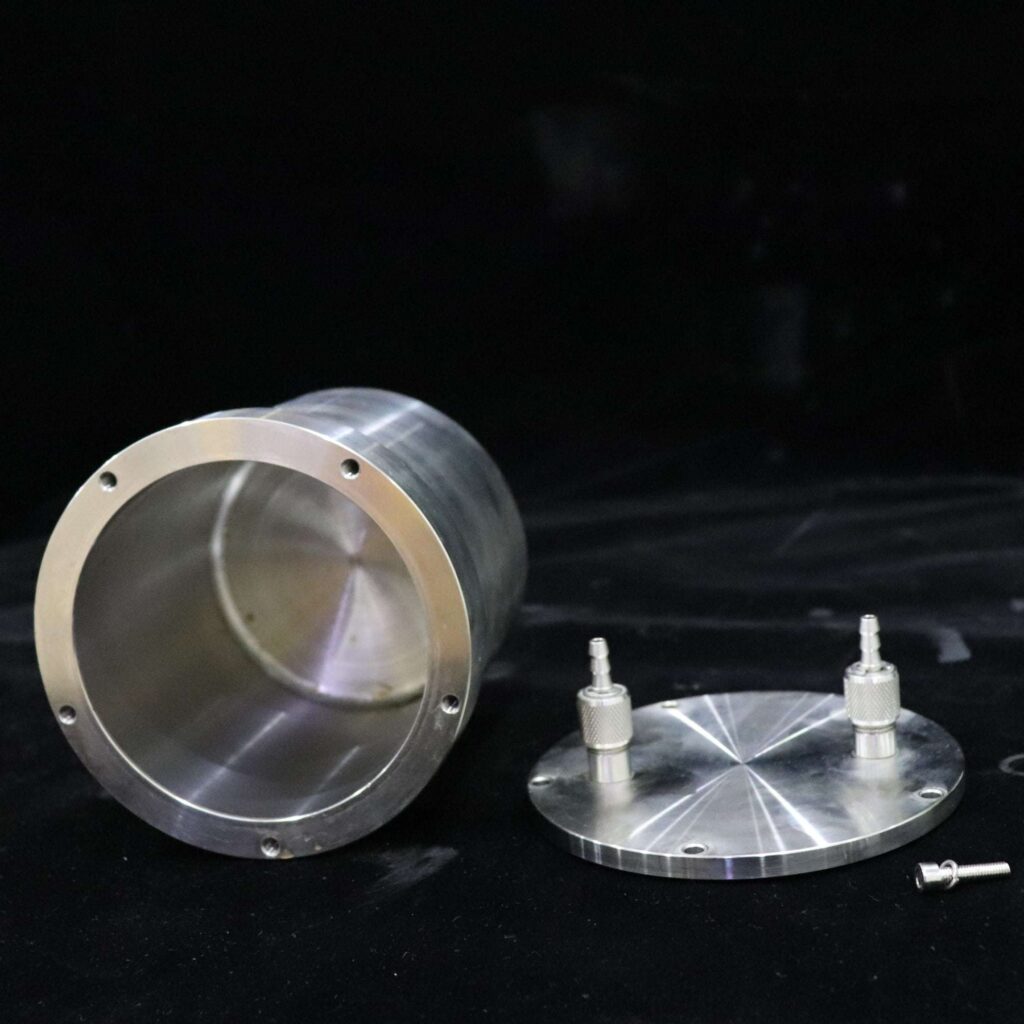 Ball Mill Jars With Lids - Vacuum Stainless Steel - Landt Instruments